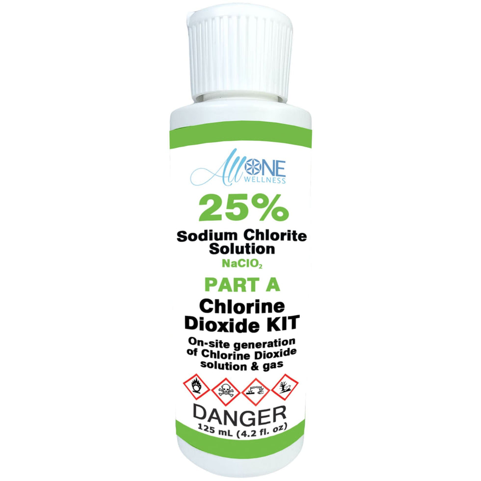 Sodium Chlorite Solution 25% PART A Chlorine Dioxide Kit Plastic 4oz ...