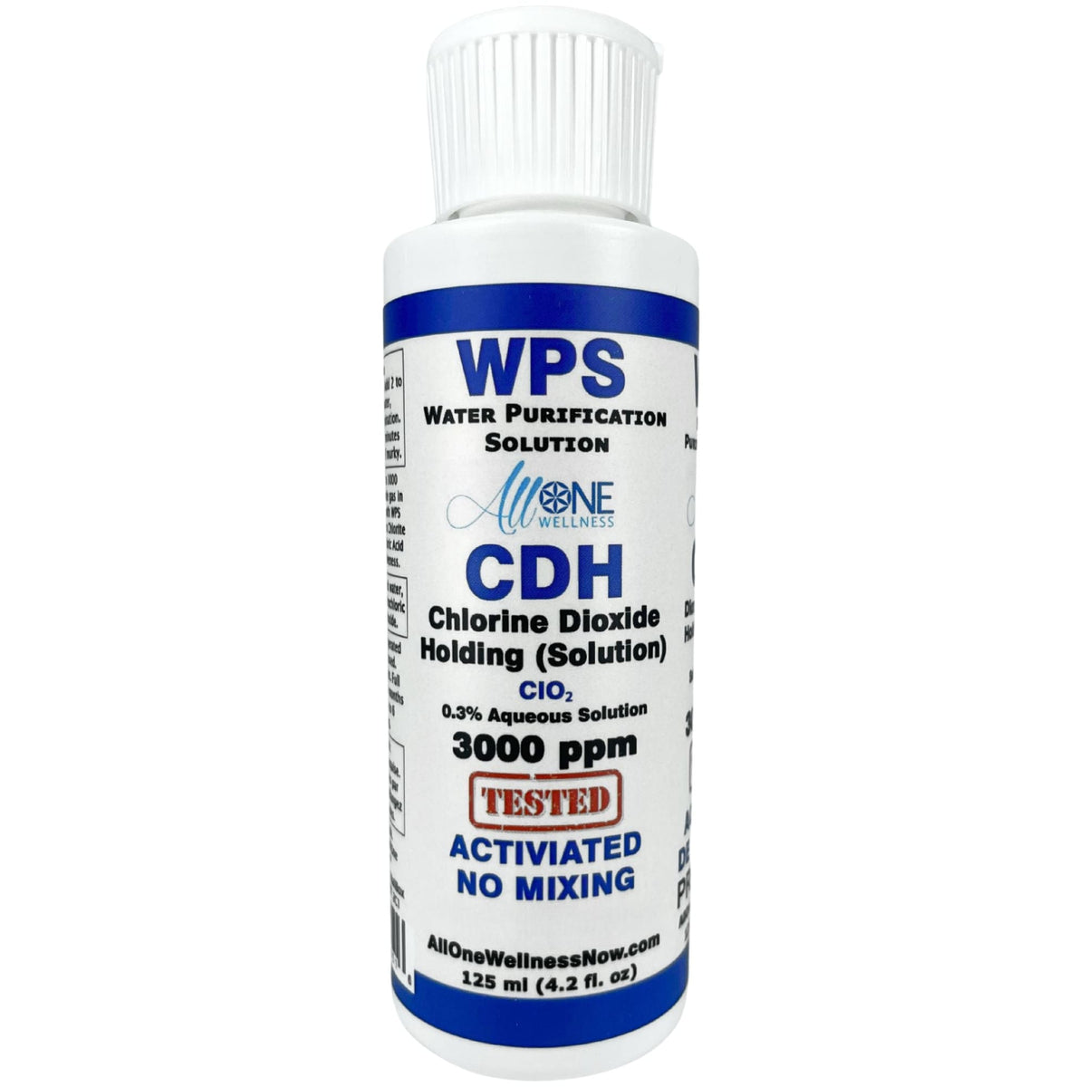 CDH 3000 PPM | Chlorine Dioxide Holding Solution | WPS 125ml – AllOne ...