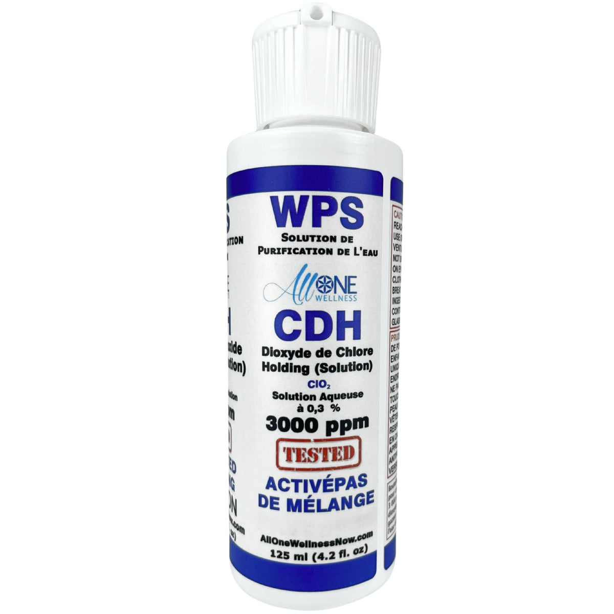 CDH 3000 PPM | Chlorine Dioxide Holding Solution | WPS 125ml – AllOne ...