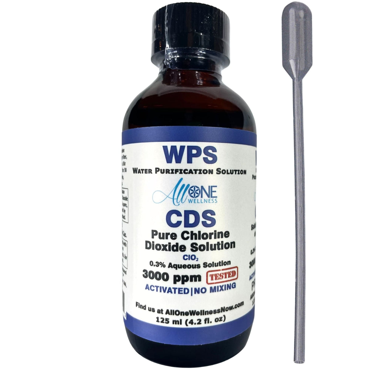 WPS CDS 3000 PPM Water Purification Pure Chlorine Dioxide Solution ...