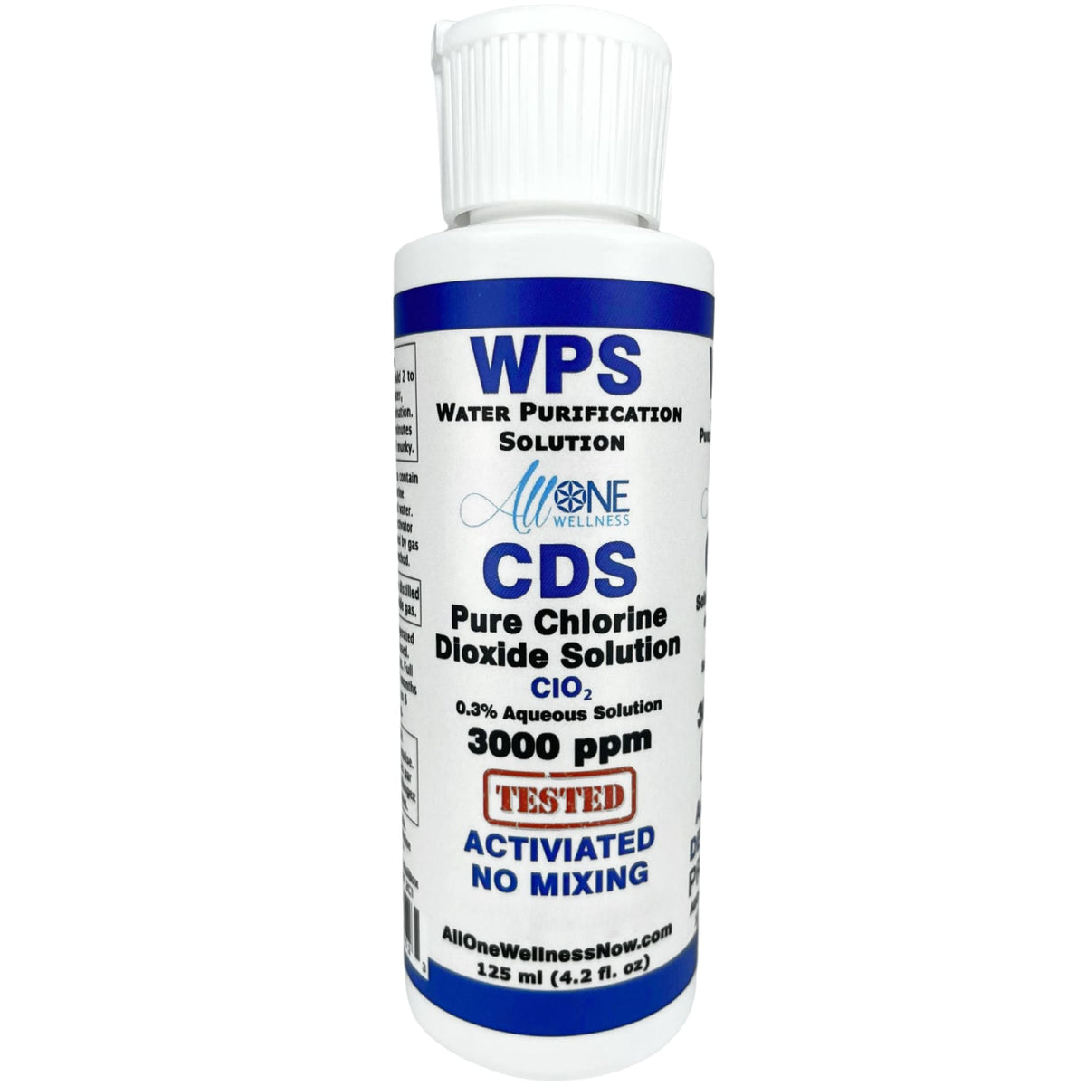 WPS CDS 3000 PPM Water Purification Pure Chlorine Dioxide Solution ...