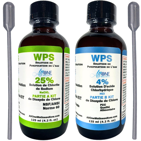 WPS KIT Water Purification Sodium Chlorite 25% & HCL 4% 125 ml – AllOne ...