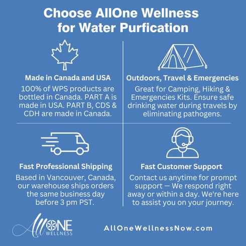 WPS CDS 3000 PPM Water Purification Pure Chlorine Dioxide Solution ...